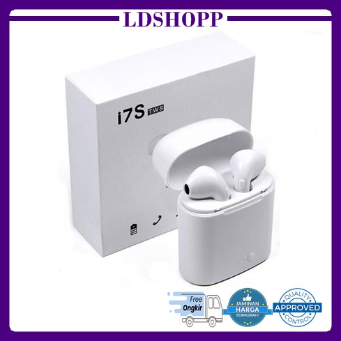 Jual LDS EARPHONE BLUETOOTH i7S TWS WITH CHARGER CASE / HEADSET ...