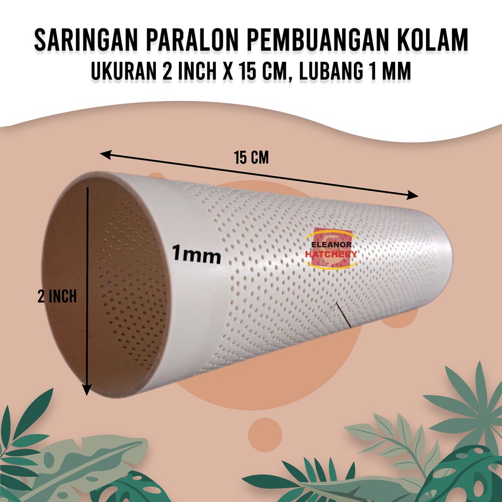 Jual Pipa Paralon Saringan Filter Filtrasi Pembuangan Kolam 2 Inch Dim ...