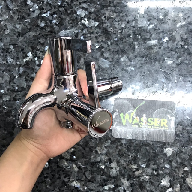 Jual TL2-020 WASSER Kran cabang tembok GARANSI | Shopee Indonesia