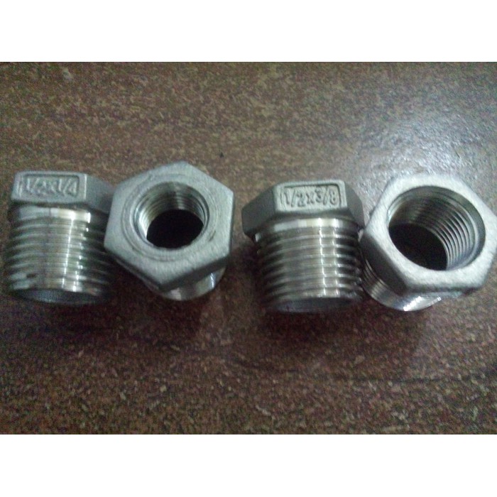 Jual Verlop Ring 1/2" x 1/4" SS 304 Class 150 Hex Bushing Vlok Vlock ...