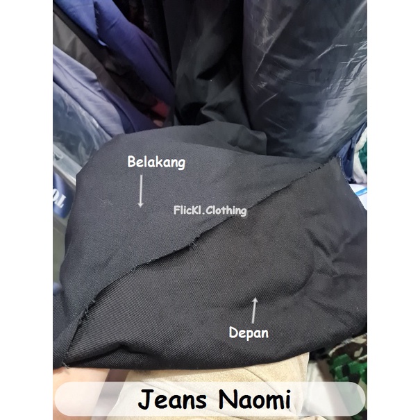 Jual Bahan Kain Jeans Denim Naomi Black Hitam Katun Celana Jeans Hitam ...
