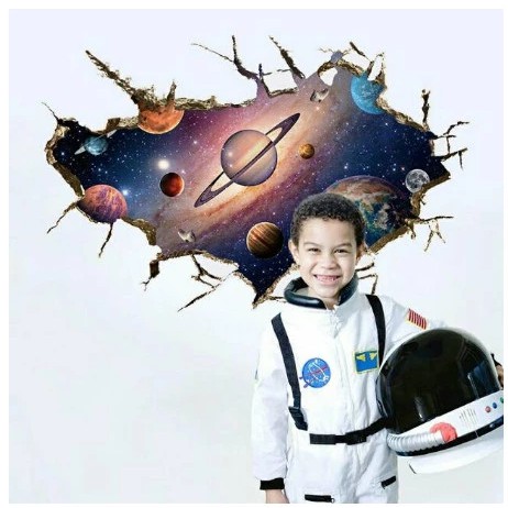 Jual Stiker Dinding PLANET LUAR ANGKASA 3D SK9066B STIKER DINDING ...