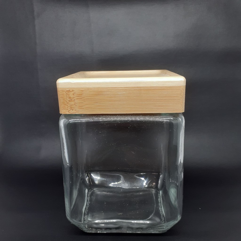 Jual Promo Fujinex Toples Kaca Kotak Tutup Kayu FX732 / Toples Kue ...