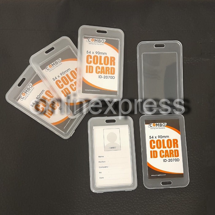 Jual Tempat Kartu / ID Card Case 2 sisi / Casing ID 2070D/ Transparant ...