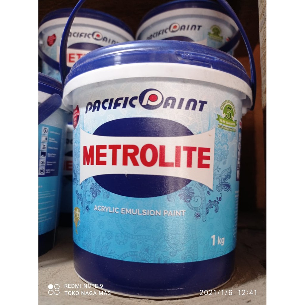 Jual CAT METROLITE PUTIH 3 LITER galon cat interior | Shopee Indonesia