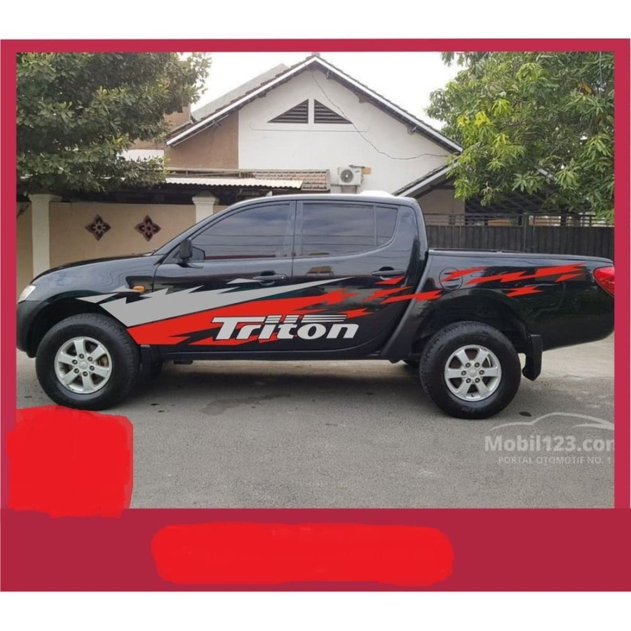 Jual stiker cutting sticker mobil mitsubishi triton ford ranger hilux ...