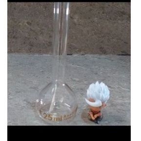 Jual volumetric flask 25 ml labu ukur 25 ml labu takar 25 ml IWAKI PLASTIC STOPPER | Shopee ...