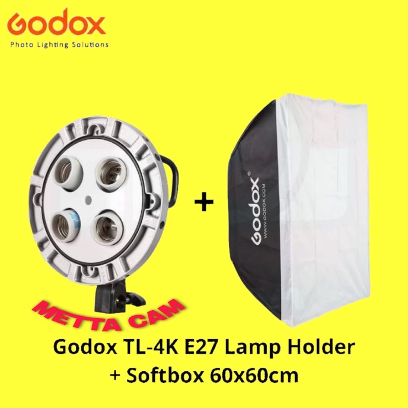 Jual GODOX TL-4K Lamp Holder With Softbox 60 x 60 cm | Shopee Indonesia