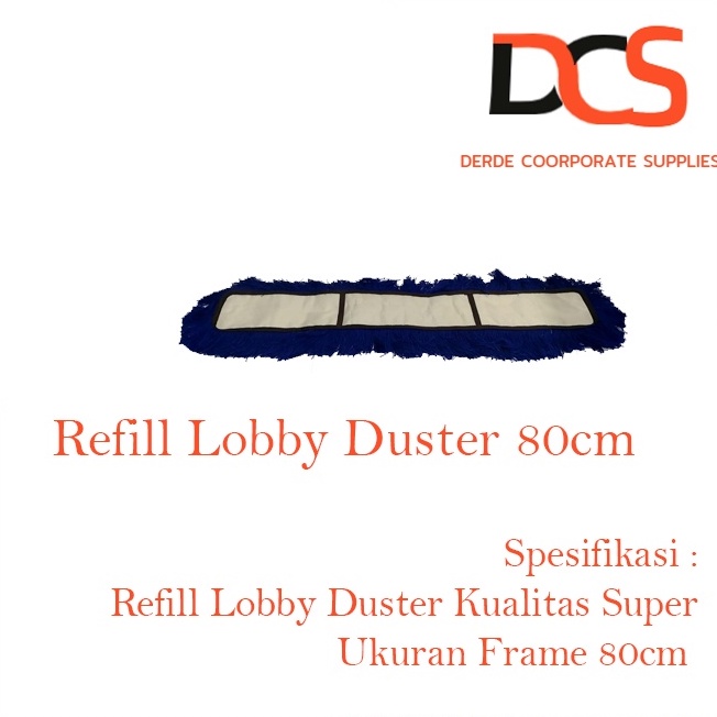 Jual Refill Kain Lobby Duster ukuran 80cm kualitas import berwarna biru ...