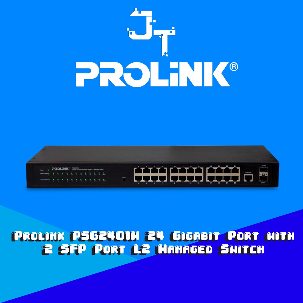 Jual Prolink PSG2401M 24 Gigabit Port with 2 SFP Port L2 Managed Switch ...