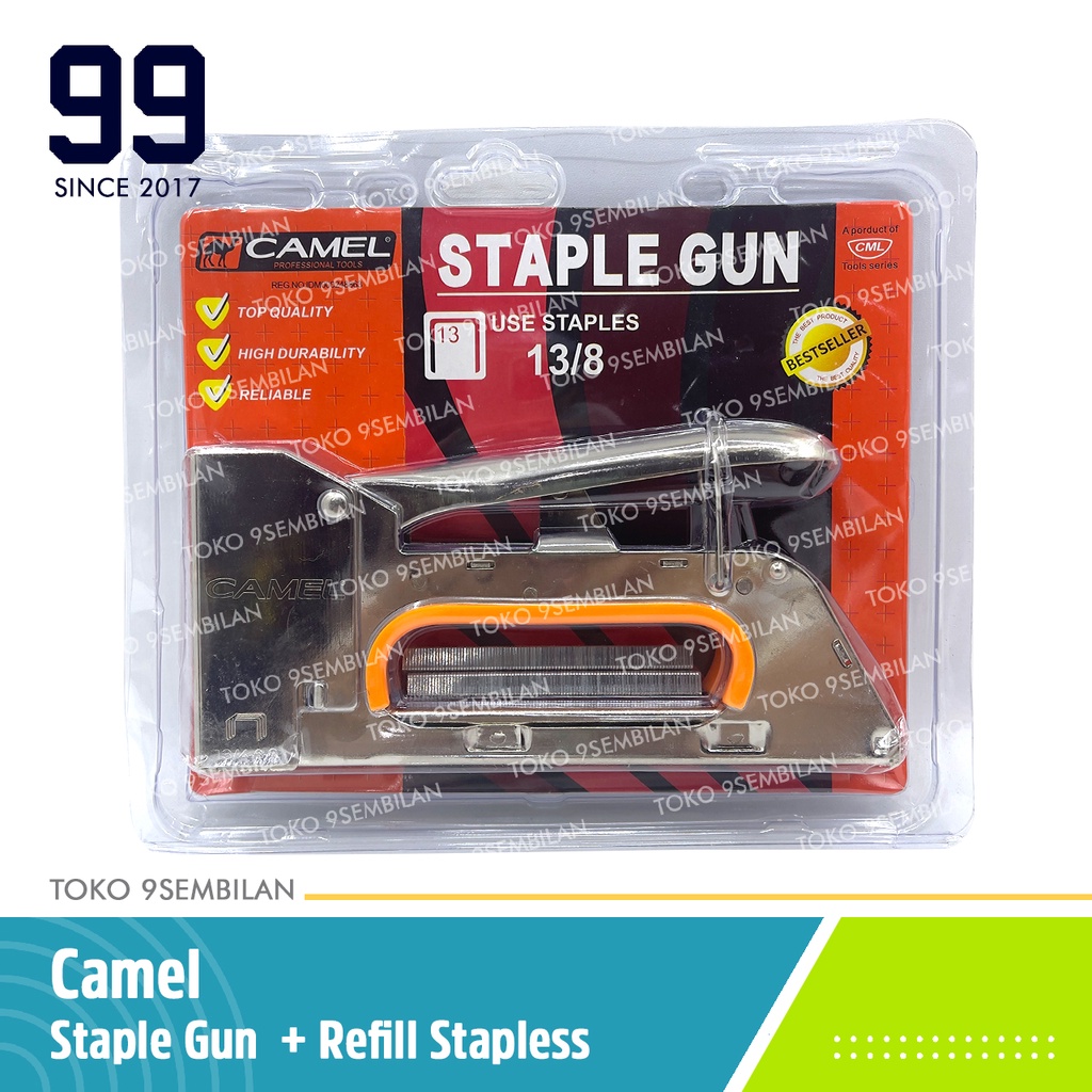 Jual Camel Staples Tembak 13/4-8mm Stapler Gun Staple Jok Motor Sofa ...