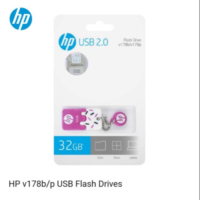 Jual FlashDisk HP v178 b (Pink) 32GB 100% Original Garansi Resmi ...