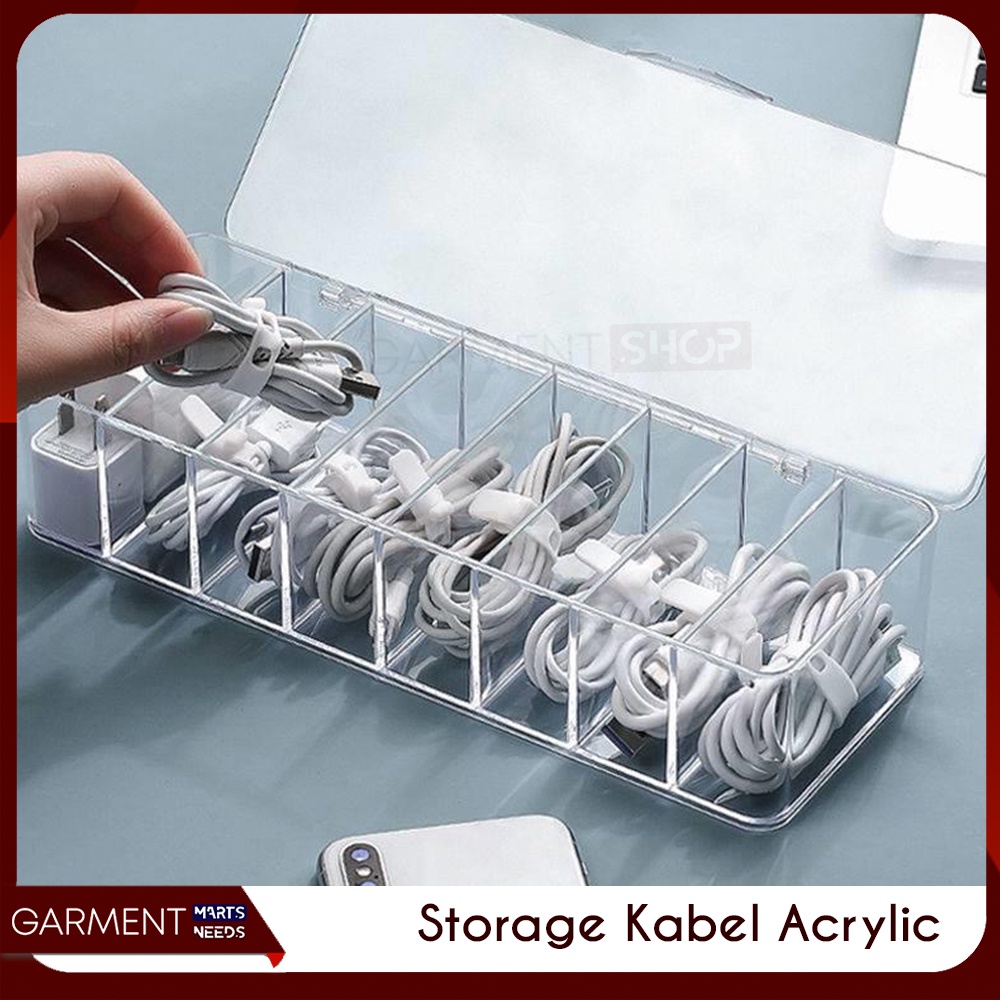 Jual AKRCHR - Box Kabel Penyimpanan Kabel Charger Data USB Headset ...