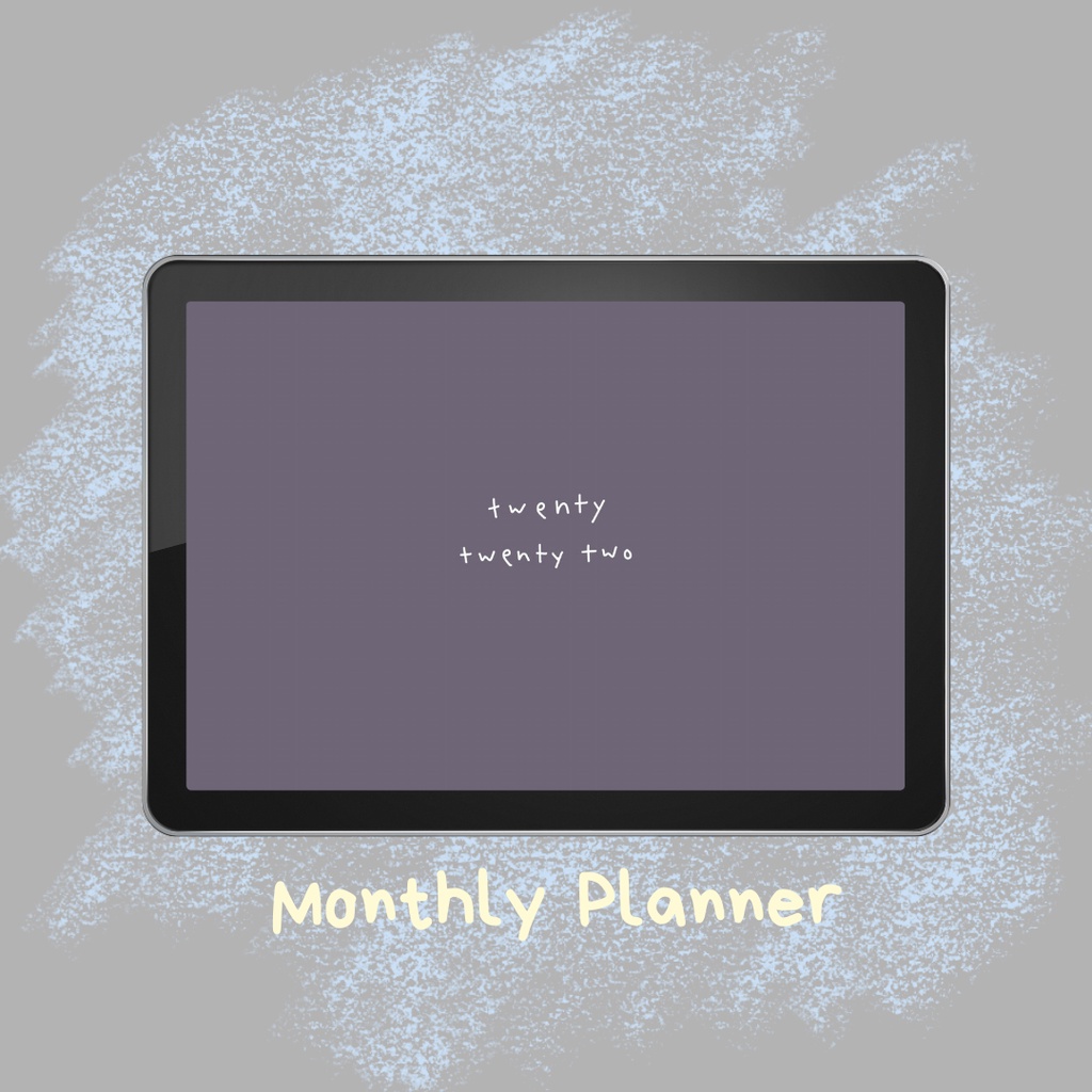 Jual Digital Undated Monthly Planner Template cutes for Goodnotes ...