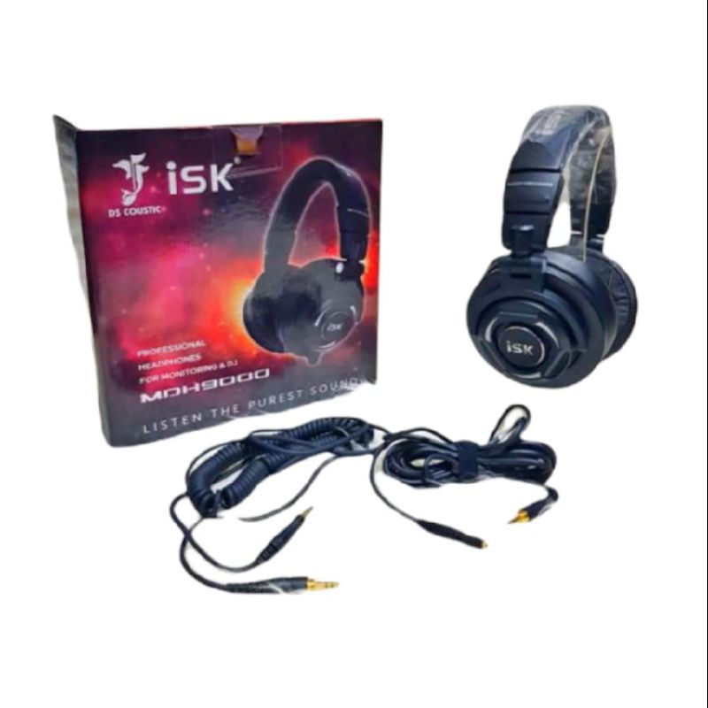 Jual Headphone ISK HD9000 PROFESIONAL HEADPHONE FOR MONITORING & DJ | Shopee Indonesia