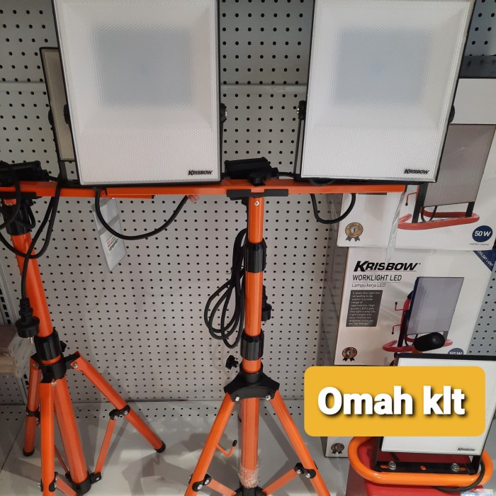 Jual KRISBOW lampu sorot proyek kerja work light LED 2x100W tinggi 2 ...