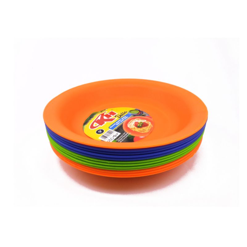 Jual PIRING MAKAN KH DELIA / PIRING MAKAN PLASTIK KH DELIA / 8 INCH ...