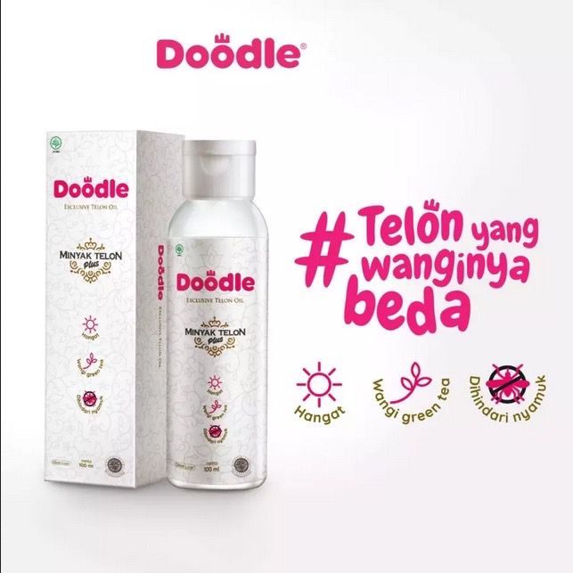 Jual Minyak Telon Doodle GREEN TEA | Exclusive Telon Oil | Shopee Indonesia