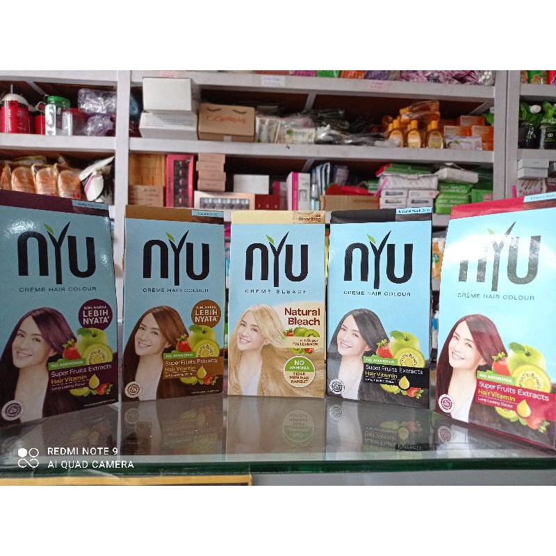 Jual NYU HAIR COLOUR BOX || SEMIR RAMBUT NYU BOX | Shopee Indonesia