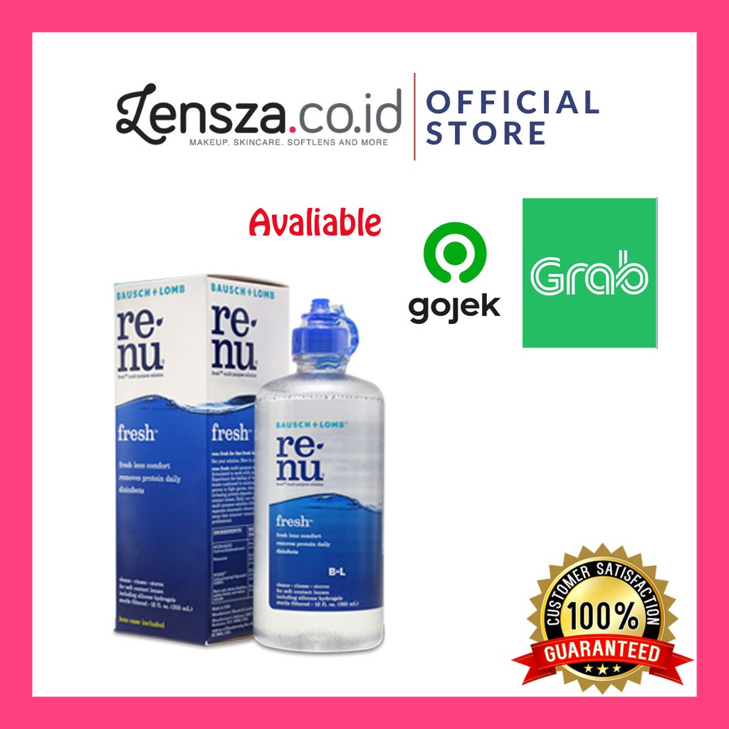 Jual Lensza Air Soflen Renu Fresh 355ml Bausch + Lomb / Renu 355ml ...