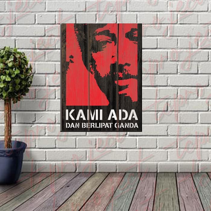 Jual POSTER MUNIR - KAMI ADA DAN BERLIPAT GANDA - HIASAN DINDING ...