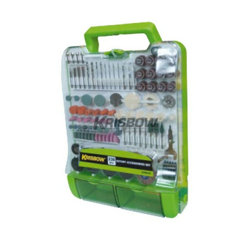 Jual KRISBOW Tool Box / Tool Set / AKSESORIS ROTARY TOOL SET 238PC ...