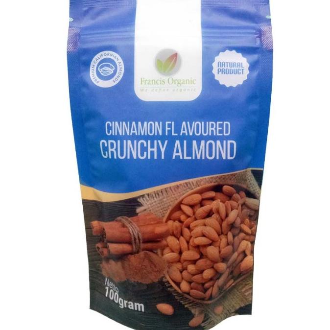 Jual ^^^^^] FRANCIS ORGANIC CINNAMON FLAV CRUNCHY ALMONDS 100 G ...