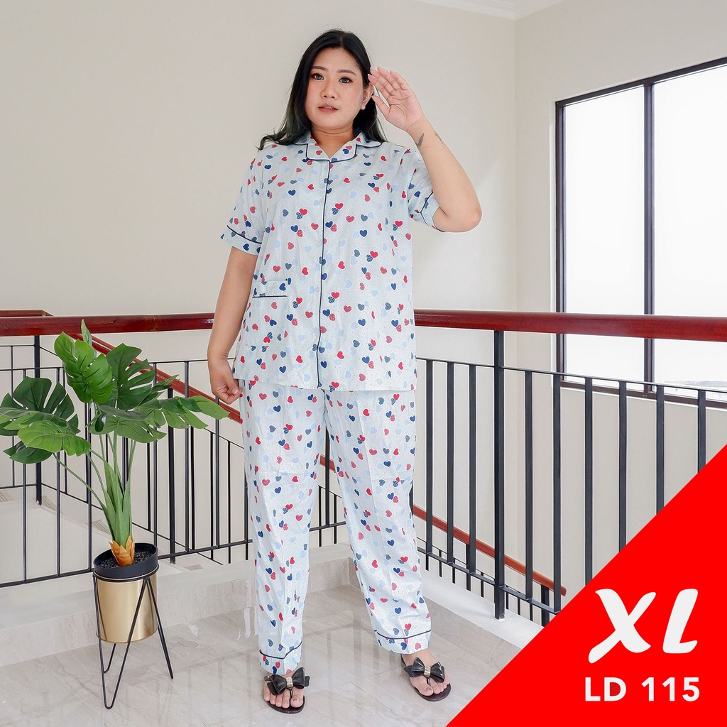 Jual GREET NIGHT WEAR - Baju Tidur Katun Jepang Model : K-207 / PP Kerah XL | Shopee Indonesia