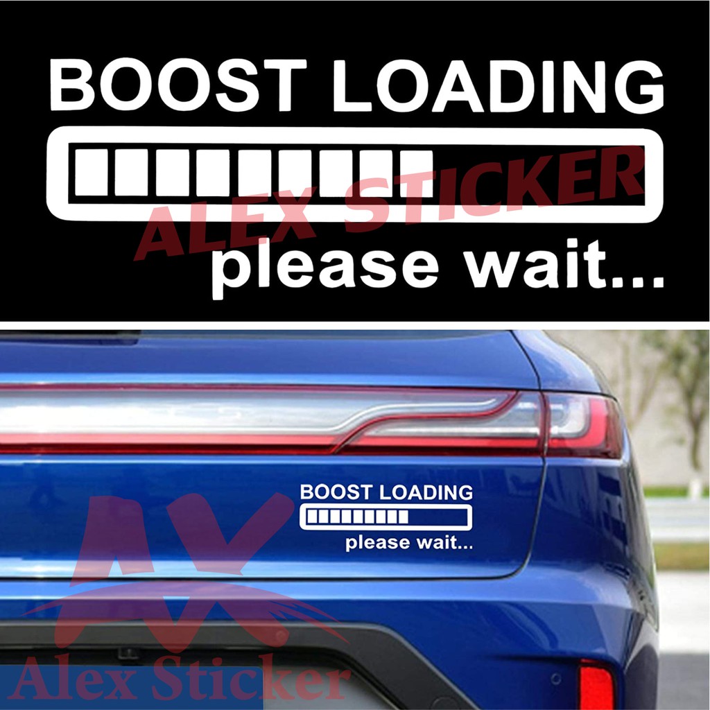 Jual stiker sticker boost loading please wait stiker mobil motor laptop ...