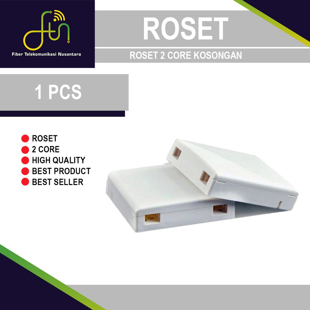Jual roset 2core/box 2port fiber optik | Shopee Indonesia