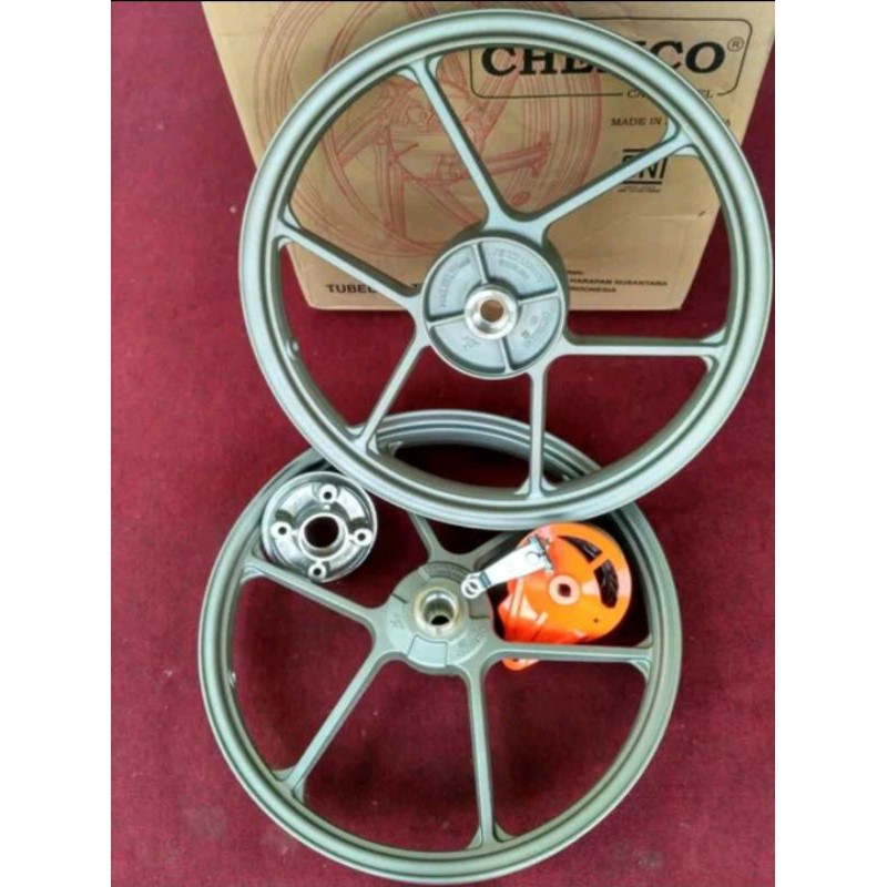 Jual Velg Racing BRT Chemco Jupiter Fizr Vega Gold -Blue - Silver ...