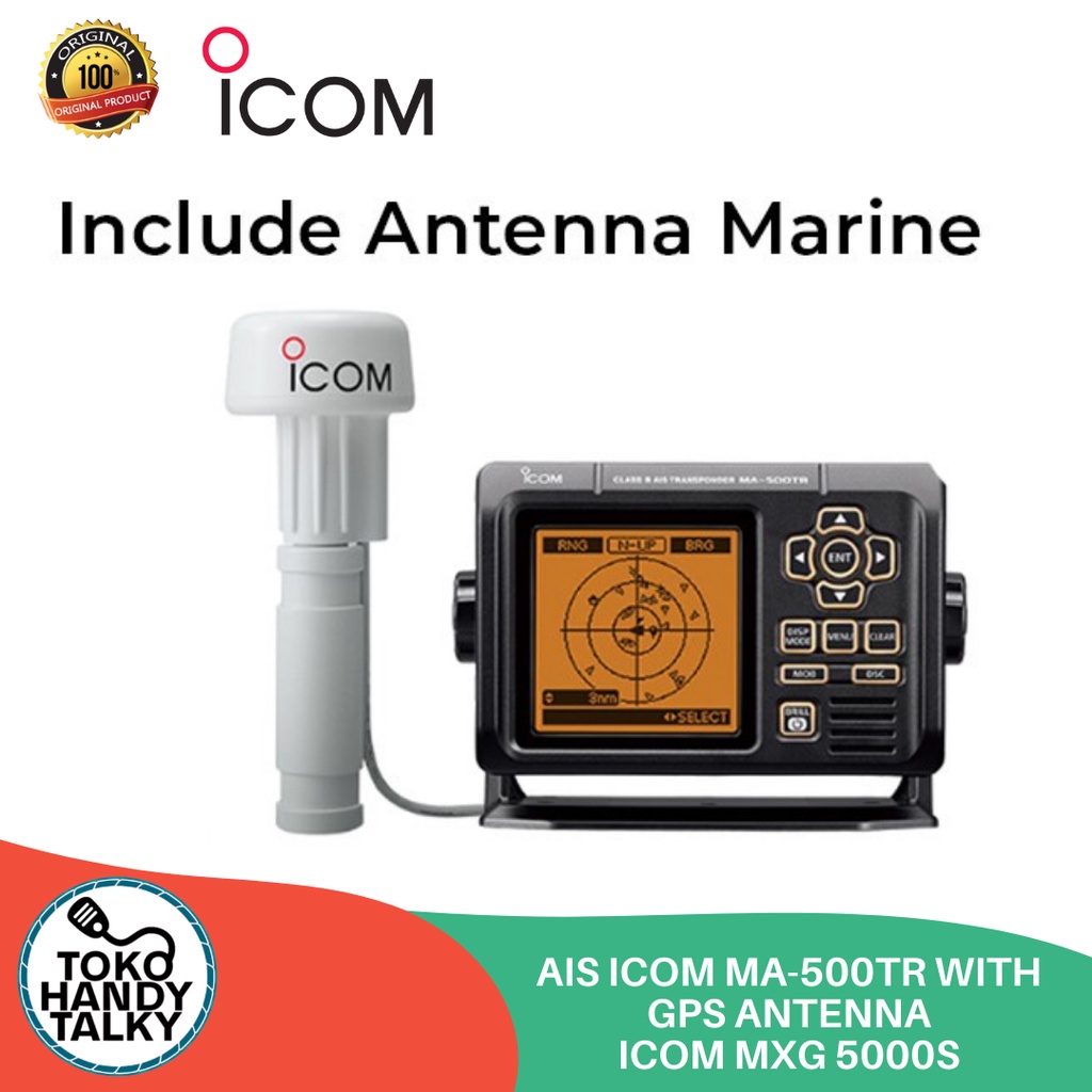 Jual AIS ICOM MA-500TR WITH GPS ANTENNA ICOM MXG 5000S NEW | Shopee Indonesia