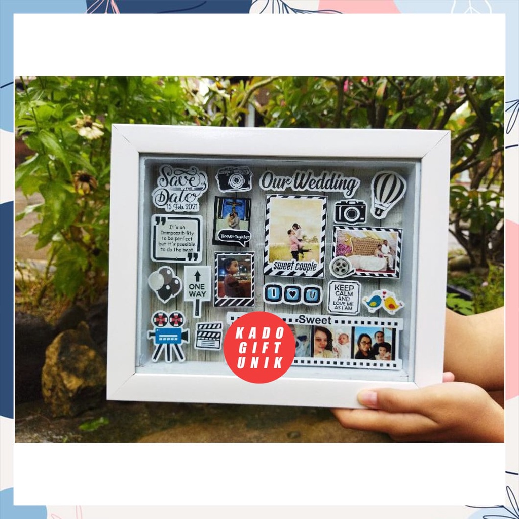 Jual HADIAH SPESIAL PERPISAHAN GURU TK FOTO 3D SCRAPFRAME SIZE 25X30 CM ...
