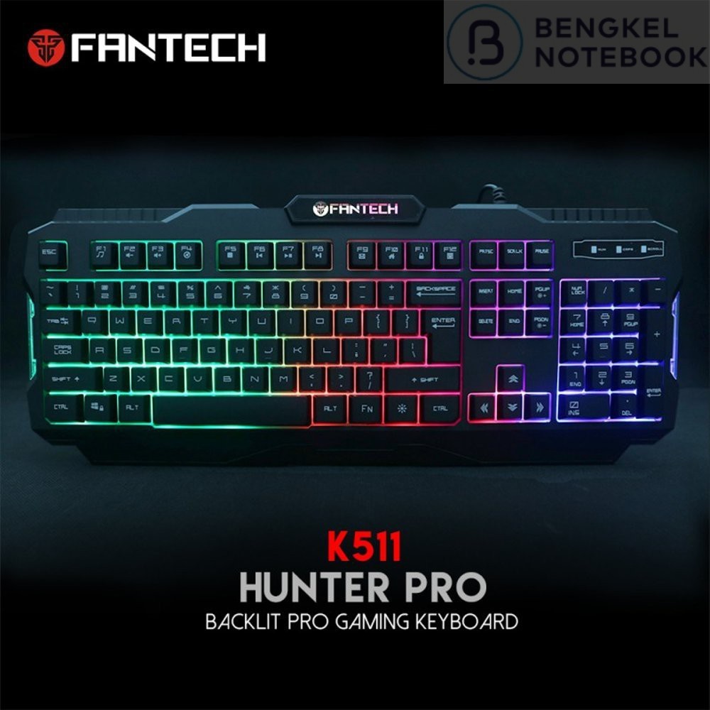 Jual Fantech Hunter Pro K511 Backlit Pro Gaming Keyboard | Shopee Indonesia