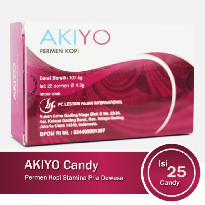 Jual permen akiyo candy original isi 25 pcs stamina pria original | Shopee Indonesia
