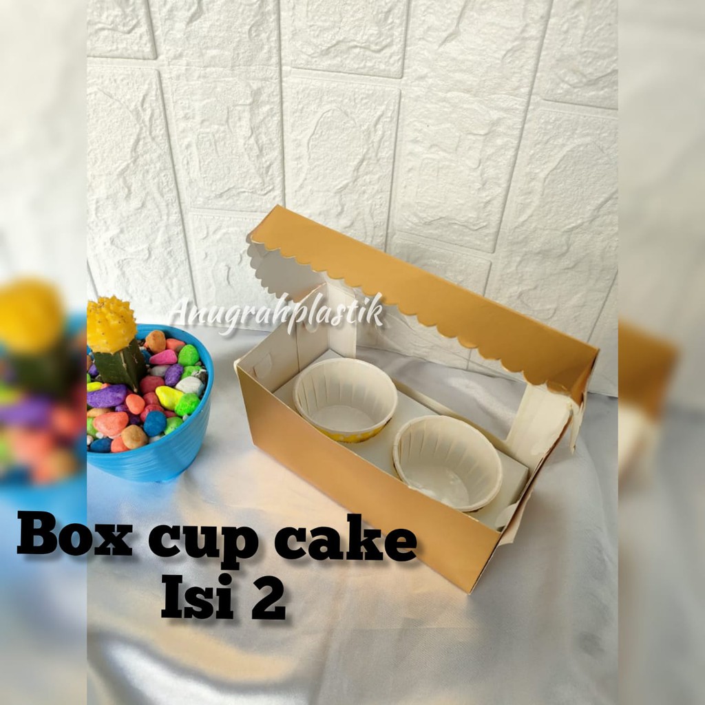 Jual Box cup cake lobang 2 (isi 2 cup) PERPACK | Shopee Indonesia