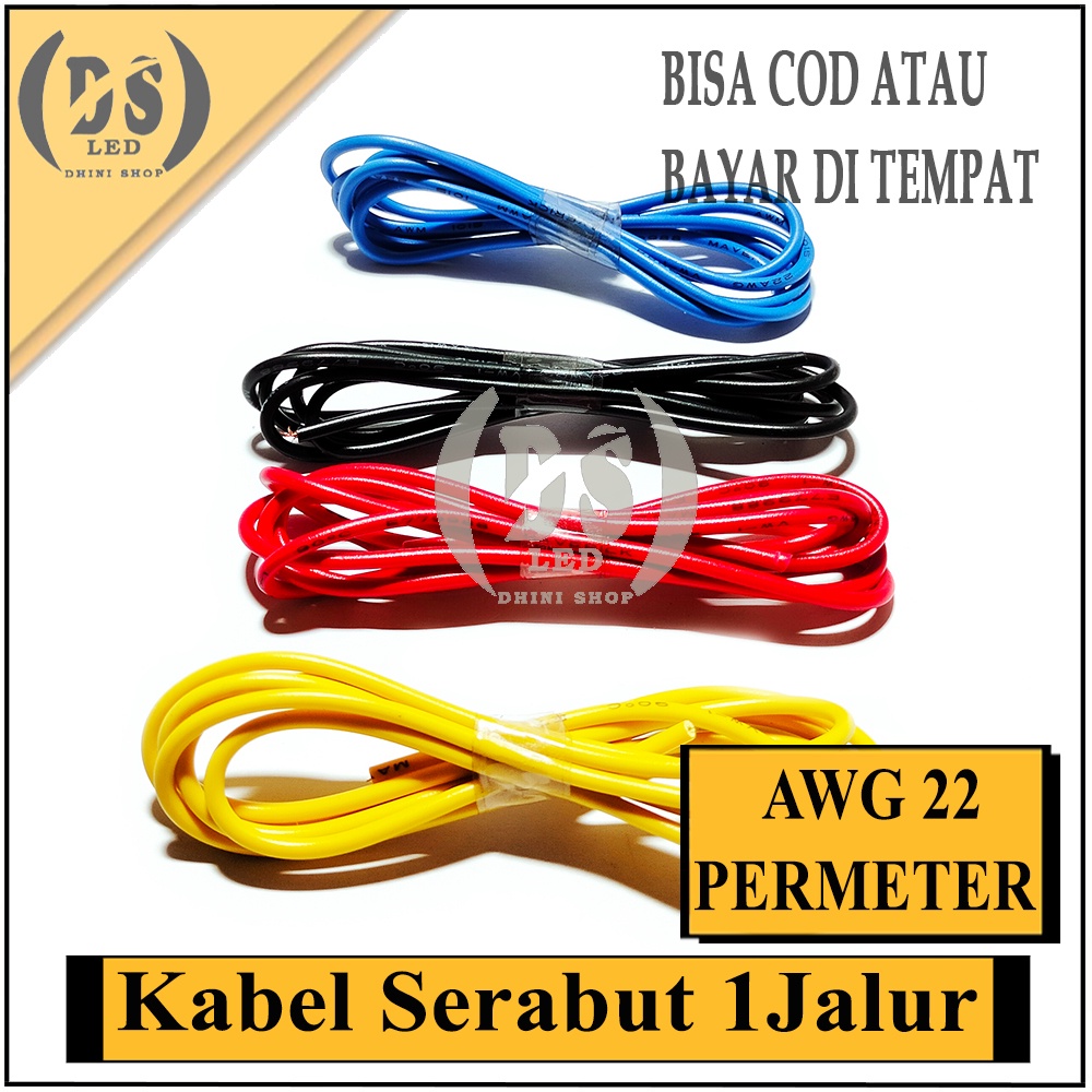 Jual Kabel AWG 22 1Meter / Kabel AWG 22 Serabut Tembaga 1Meter Jumper Cable | Shopee Indonesia