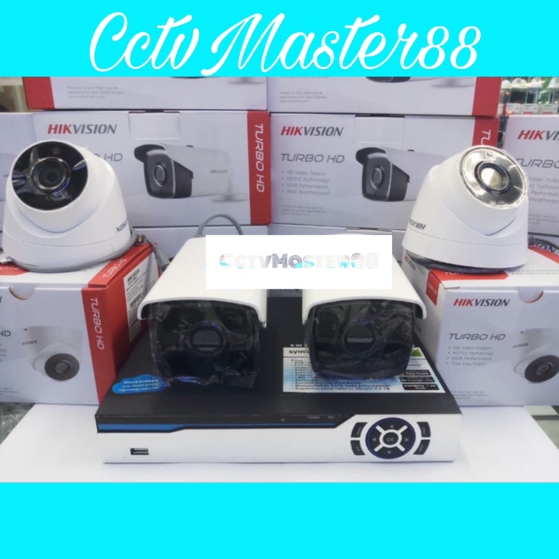 Jual PAKET CCTV 4CHANNEL HIKVISION TURBO LENS 2MP KOMPLIT | Shopee ...