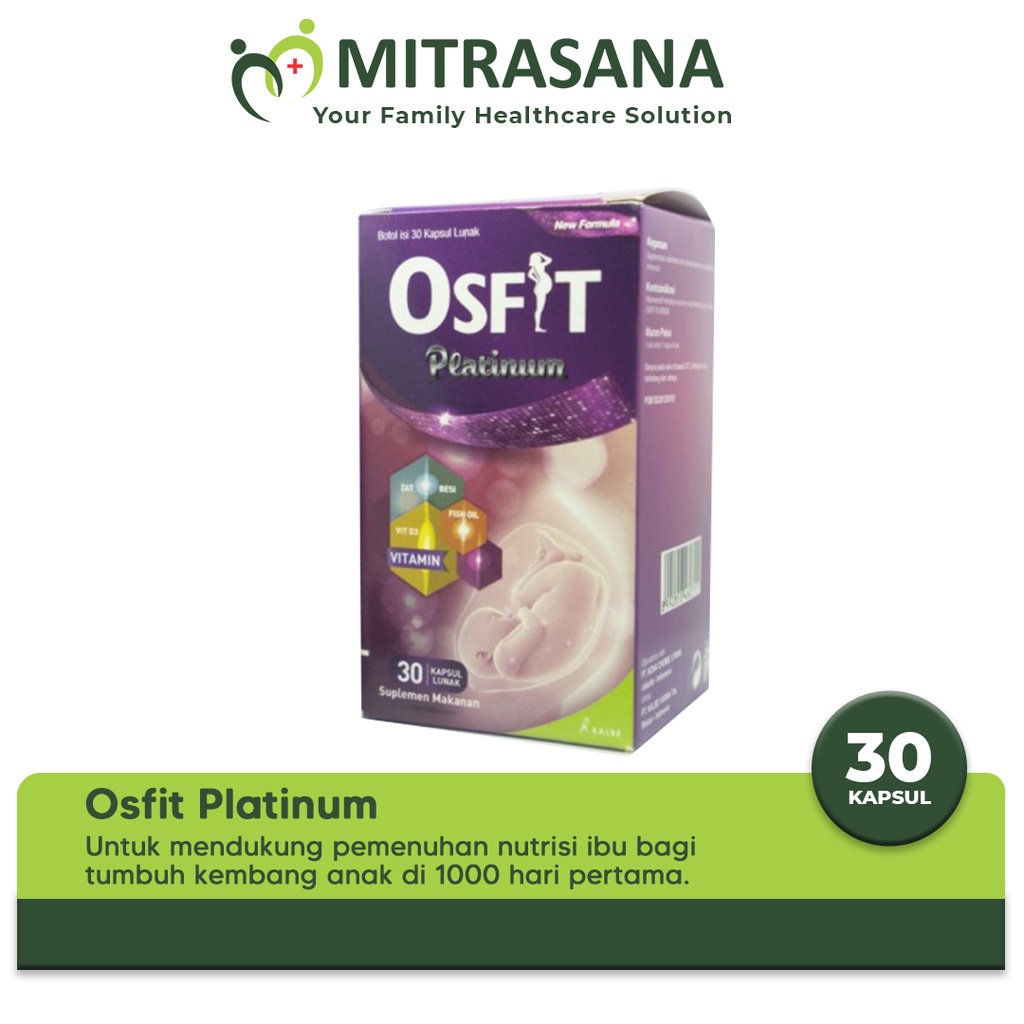 Jual Osfit Platinum 30 Kapsul - Suplemen Selama Masa Kehamilan | Shopee ...