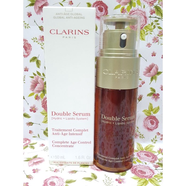 Jual CLARINS PARIS DOUBLE SERUM 50ml | Shopee Indonesia