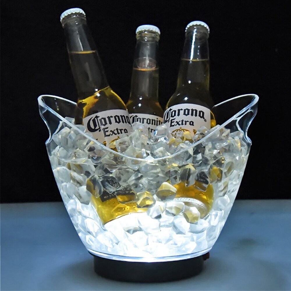 Jual New Transparent Light Ice Bucket High-grade Acrylic Material 2 ...
