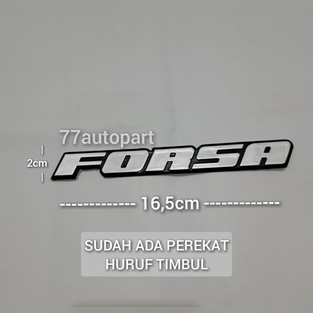 Jual emblem logo mobil tulisan forsa | Shopee Indonesia