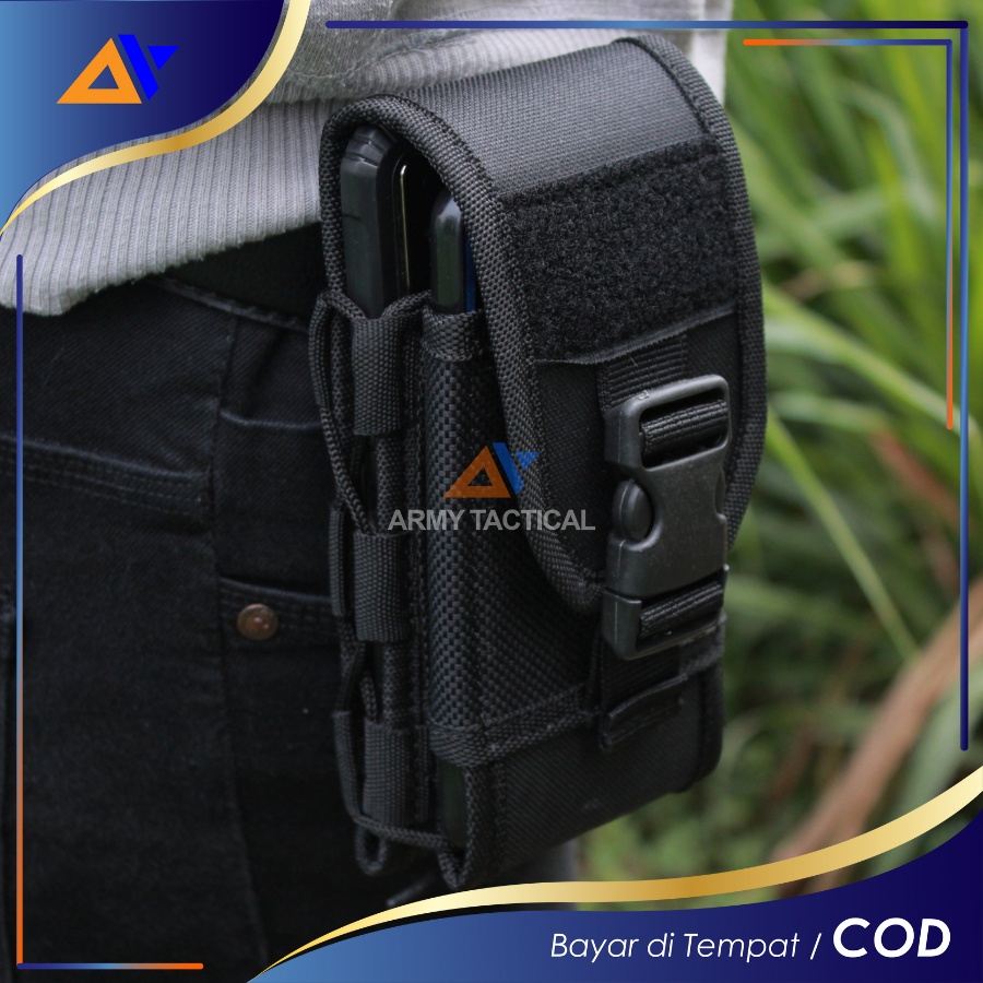 Jual Tempat Sarung HP Pinggang KANVAS TACTICAL Tas Dompet Handphone ...