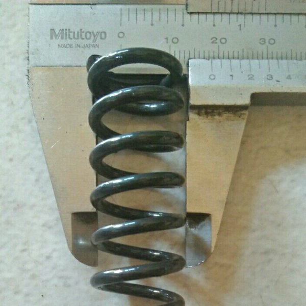 Jual spring tekan baja ukuran 2.5 mm x id 13.5 mm x od 18.5 mm x ...