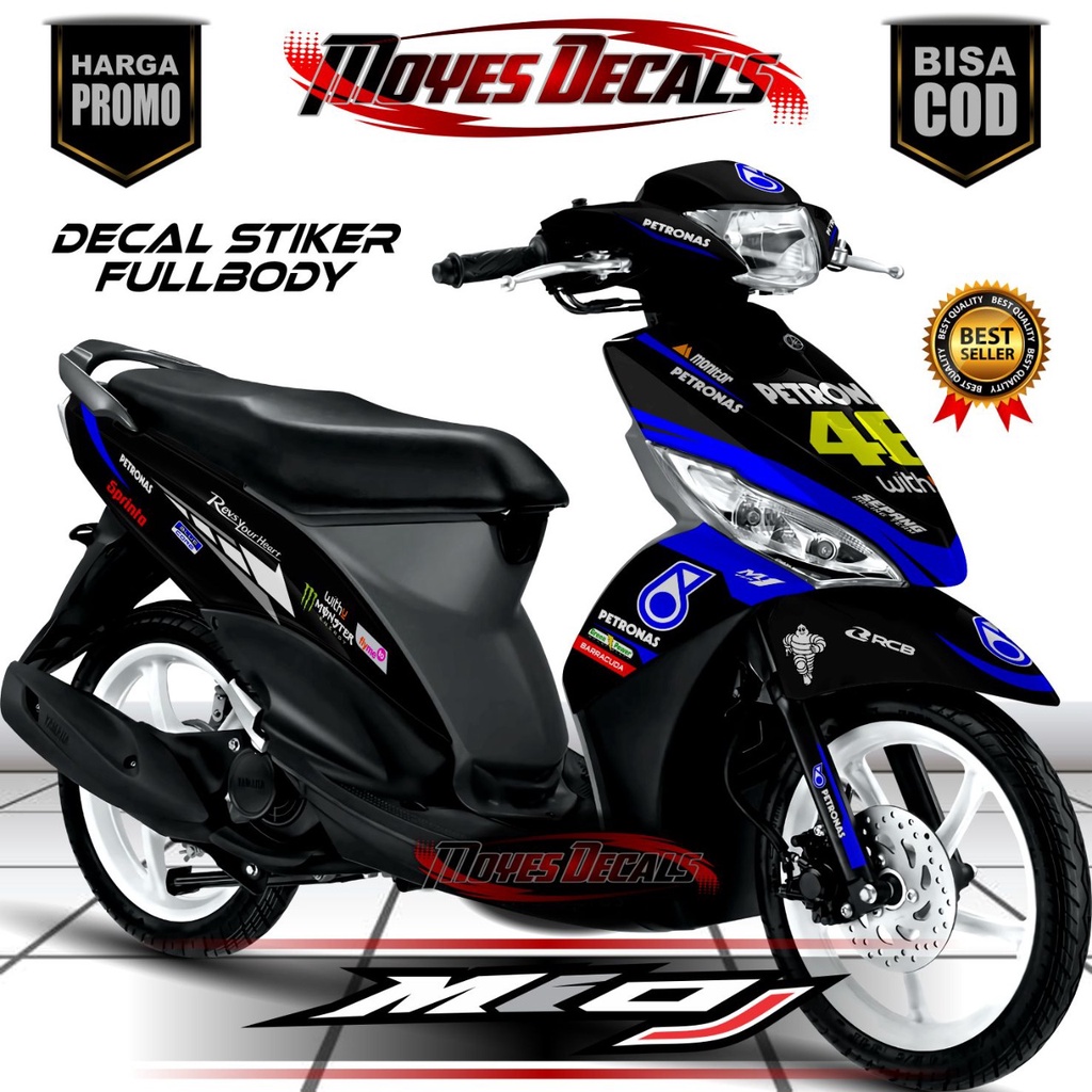 Jual Decal MIO J Harga 3 Spec / Decal sticker yamaha mio j desain ...