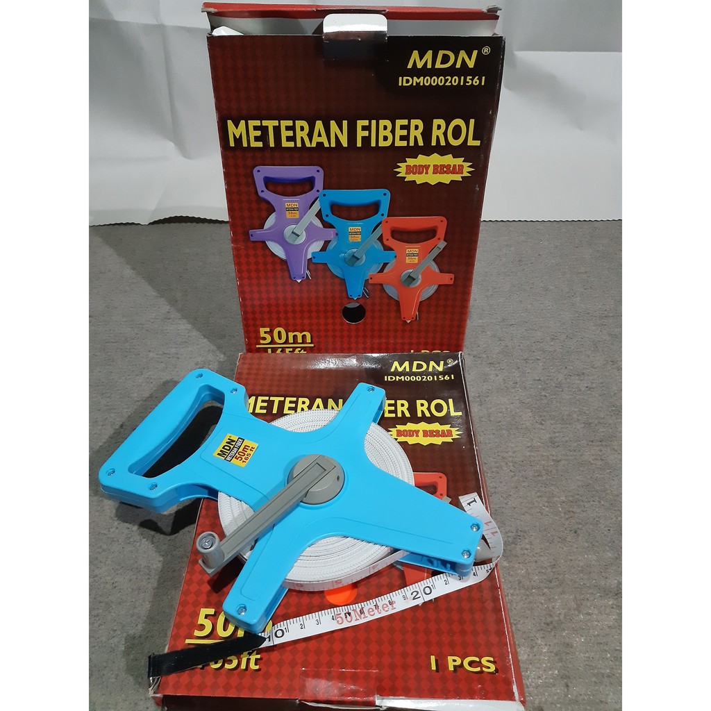 Jual Meteran 50 meter,Rollmeter 50 meter Fiber MDN | Shopee Indonesia