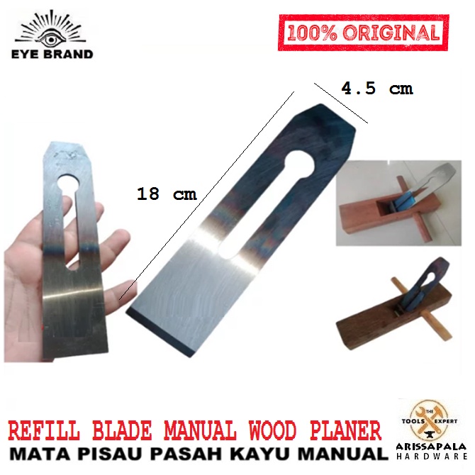 Jual MATA PISAU PASAH SERUT KETAM KAYU MANUAL 4.5 X 18CM CAP MATA ...