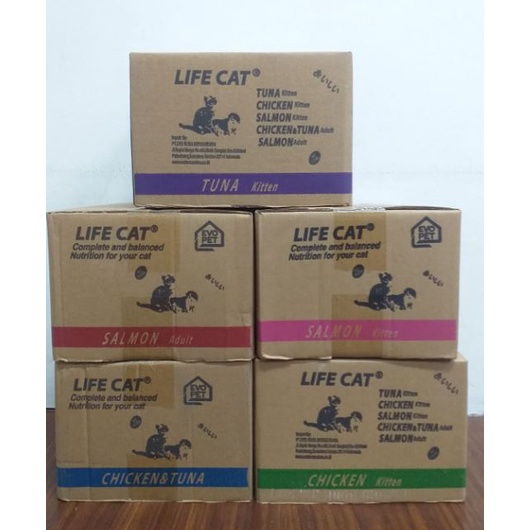 Jual Makanan Kucing Basah Life Cat Pouch Kitten Adult 85gr / 85 gr ...
