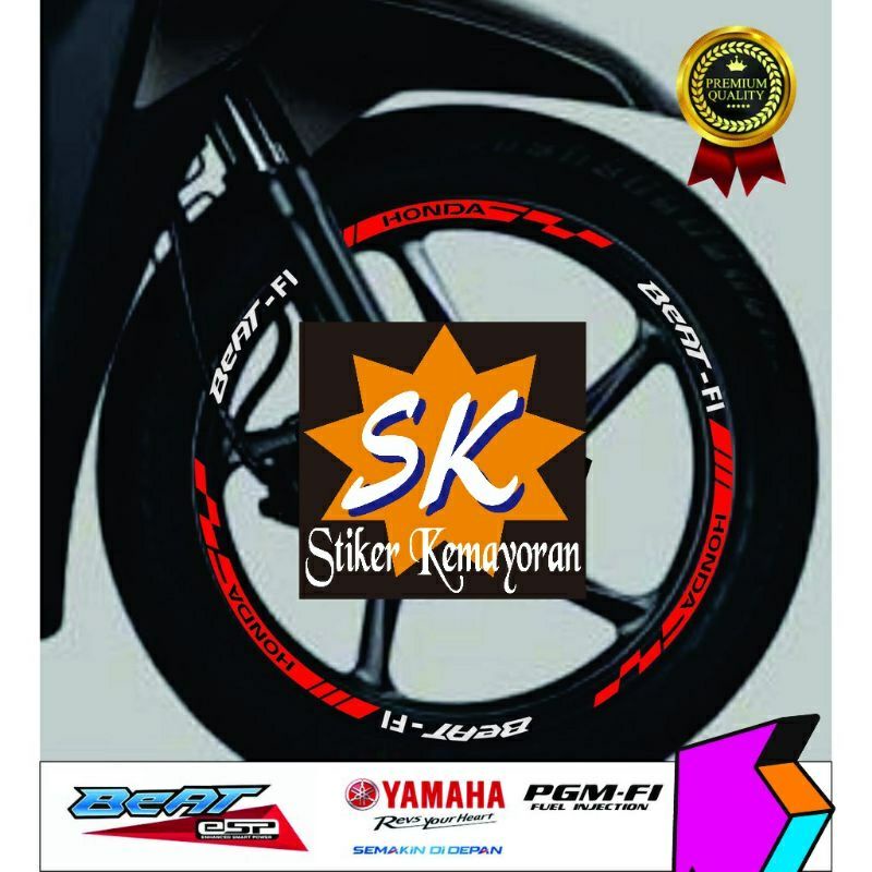 Jual Cutting Sticker List Velg Honda Beat fi All tahun | Shopee Indonesia