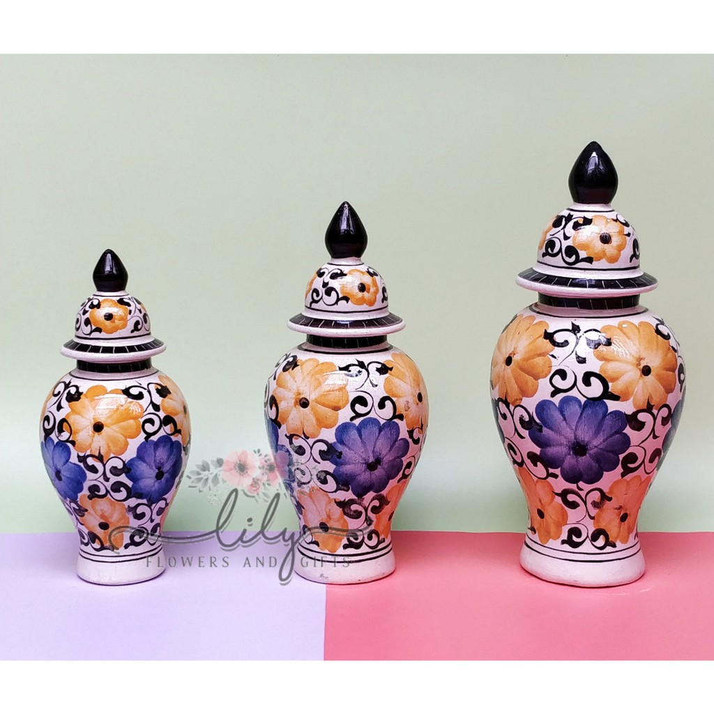 Jual Pot / Vas / Guci Hias Bunga Keramik Tanaman Dekorasi Rumah Kantor ...